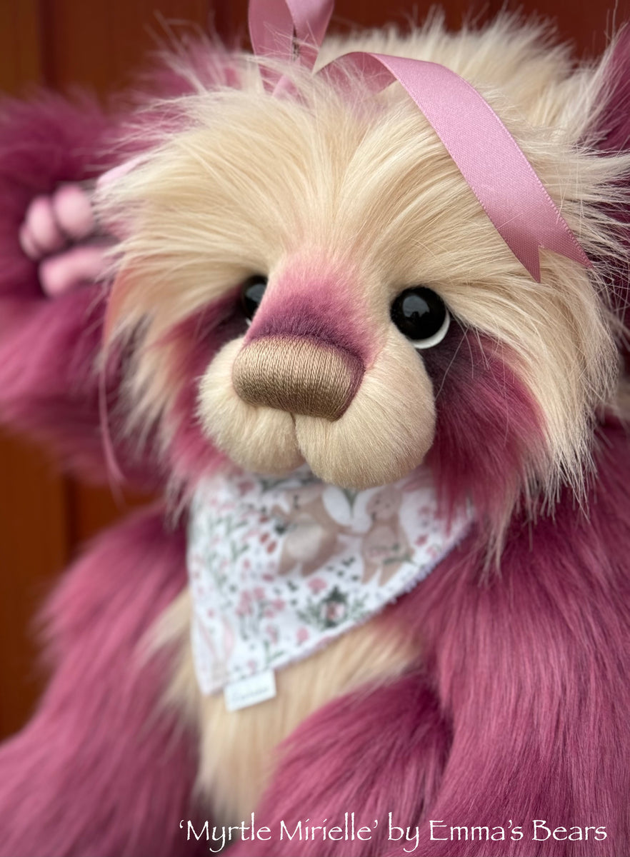 Myrtle Mirielle - 20" Faux Fur Artist Toddler Bear by Emma's Bears - O ...
