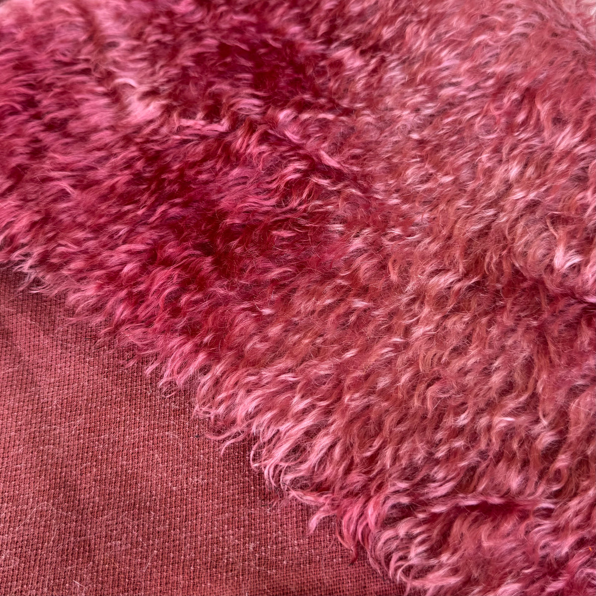 Sparse 22mm Mohair - Hand Dyed Ruby Choc Batik - Fat 1/8m - DEC021 ...