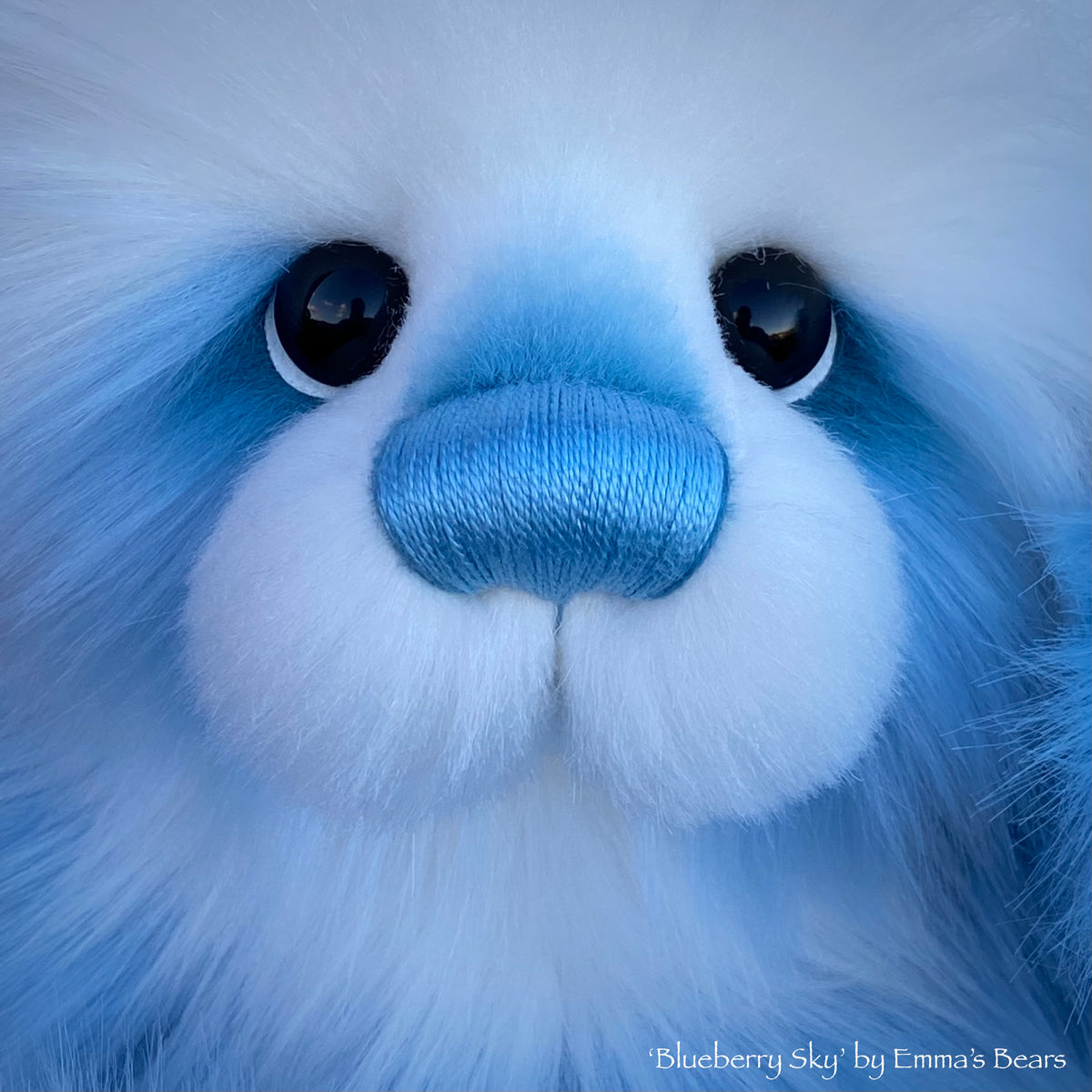 Blueberry Sky - 18" Faux Fur Artist Bear by Emma's Bears - OOAK ...
