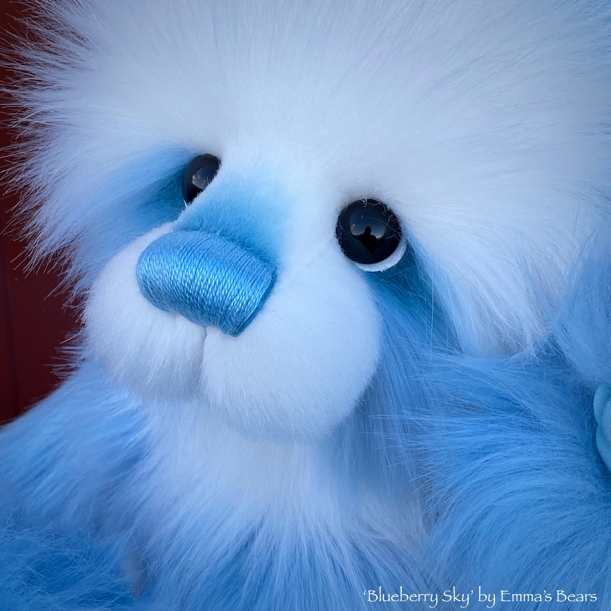 Blueberry Sky - 18" Faux Fur Artist Bear by Emma's Bears - OOAK ...