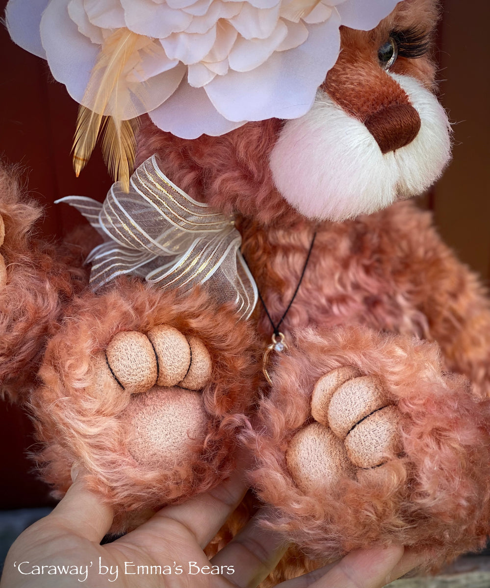 Caraway - 16" Curly Kid Mohair and Alpaca artist bear by Emma's Bears ...