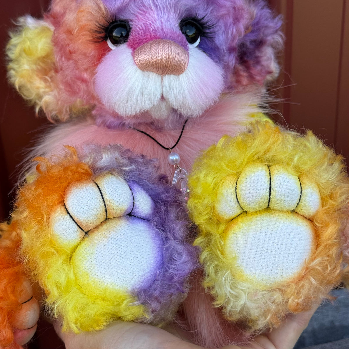 Pandora - 14" Mohair and Faux Fur artist bear by Emma's Bears - OOAK ...