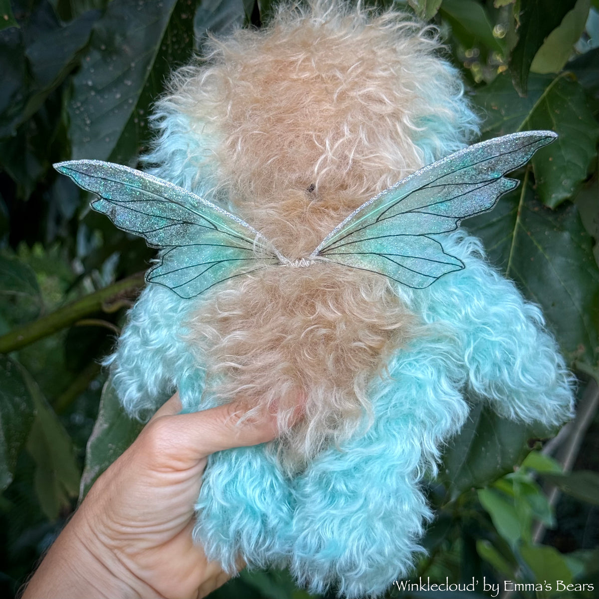 Winklecloud - 9" Hand-dyed Mohair Artist Fairy Bear by Emma's Bears ...
