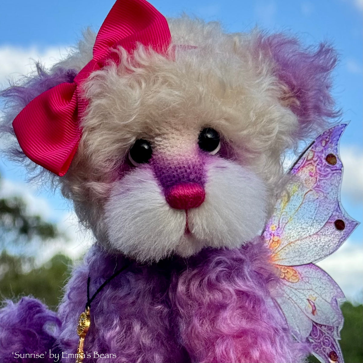 Sunrise - 9" Hand-dyed Mohair Artist Fairy Bear by Emma's Bears - OOAK ...
