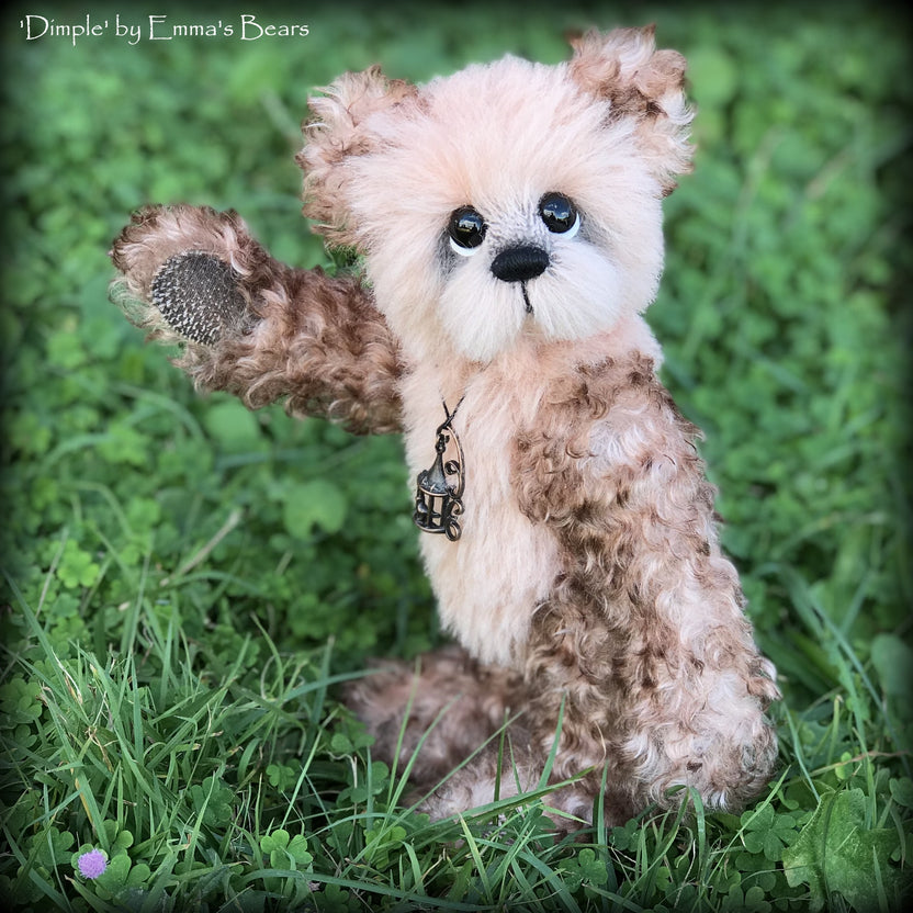 Dimple - 10" Alpaca and Kid Mohair Artist Bear by Emma's Bears - OOAK ...