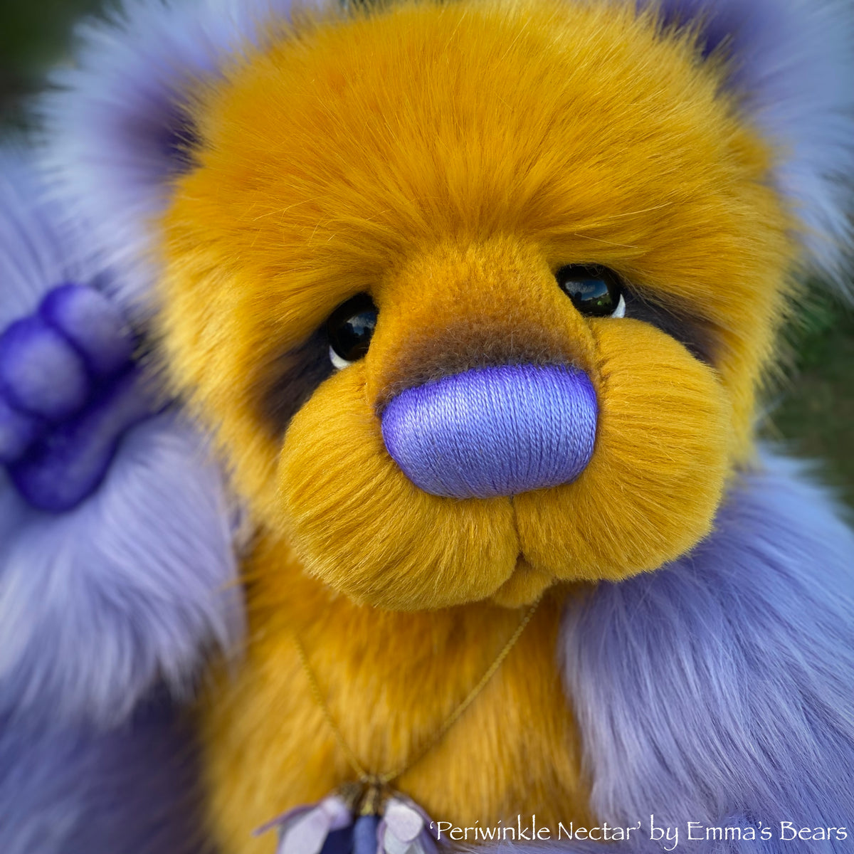 Periwinkle Nectar - 16" faux fur Artist Bear by Emma's Bears - OOAK ...
