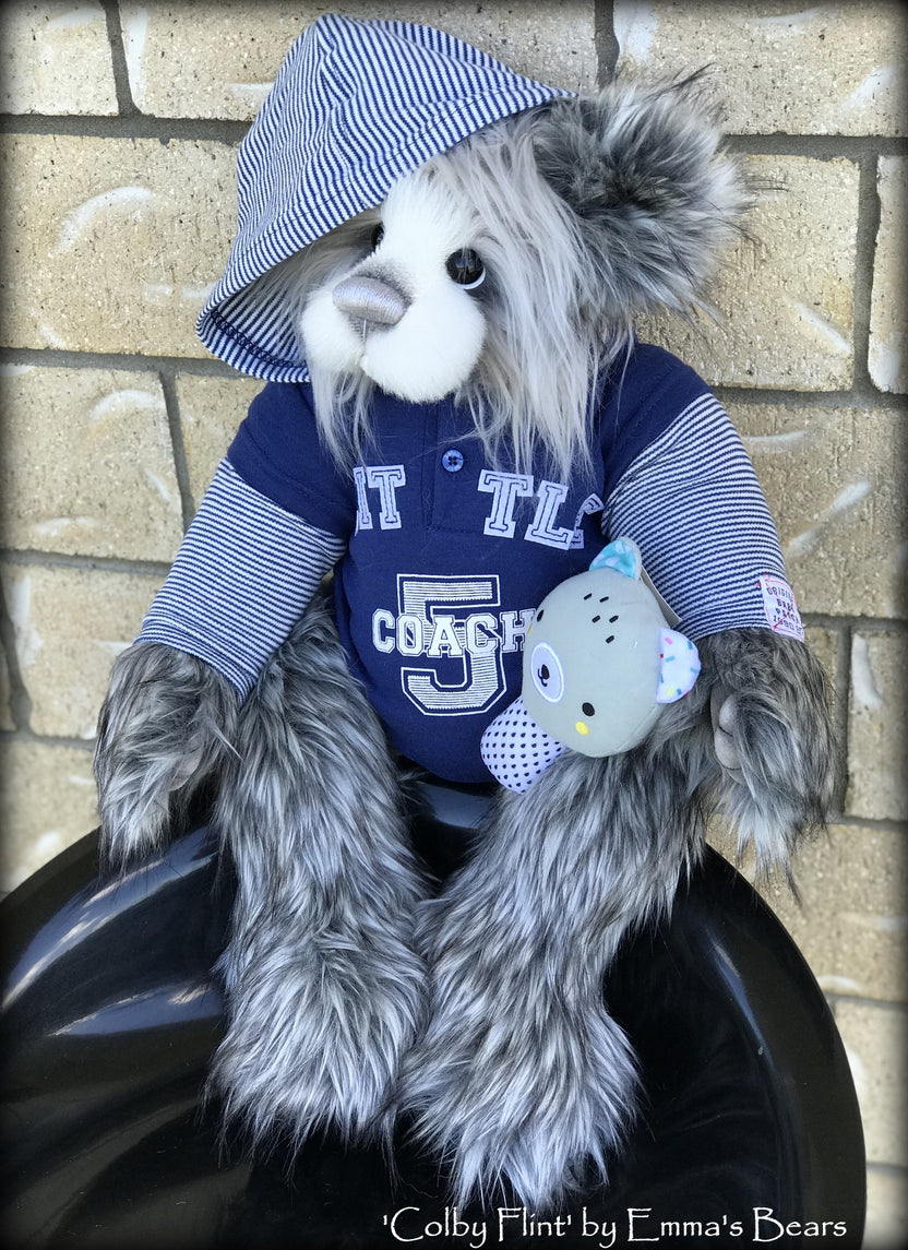 Toddler Colby Flint - 21in faux fur and alpaca Artist toddler style Be ...
