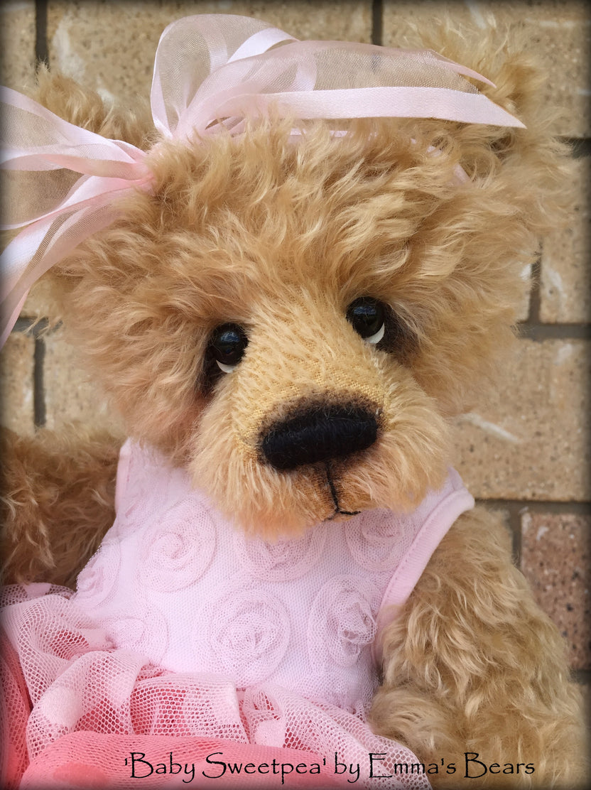 Baby Sweetpea - 17in MOHAIR Artist Newborn baby Bear by Emmas Bears ...